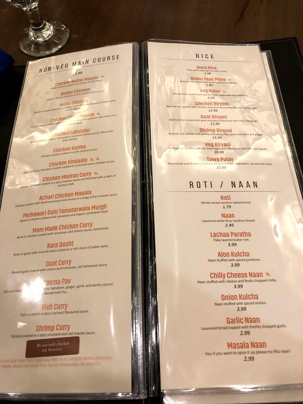 Menu au Daal Roti restaurant, Mississauga, 6990 Financial Dr #1