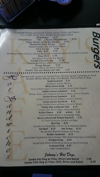Menu at Kay's Kafe cafe, Phoenix