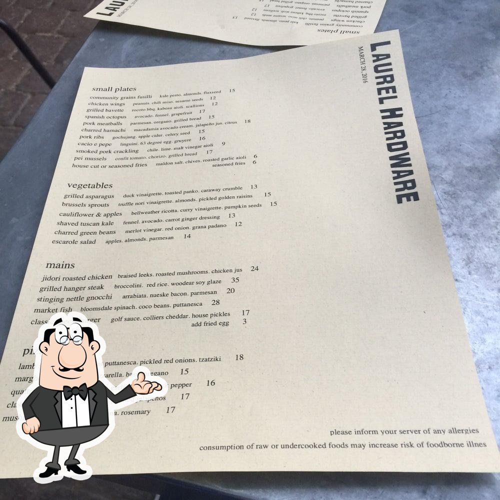 Laurel Hardware, West Hollywood - Restaurant menu, prices and reviews