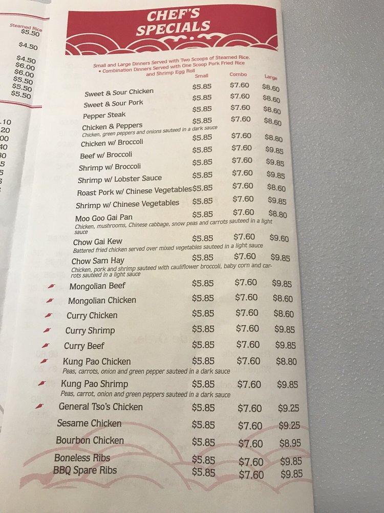 Menu at Mak's Chinese Restaurant, Chesapeake