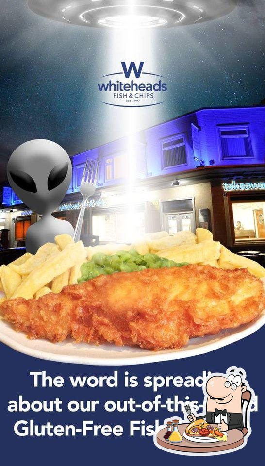 Menu of Whiteheads Fish and Chips Ltd fast food, Hornsea - reviews and ...