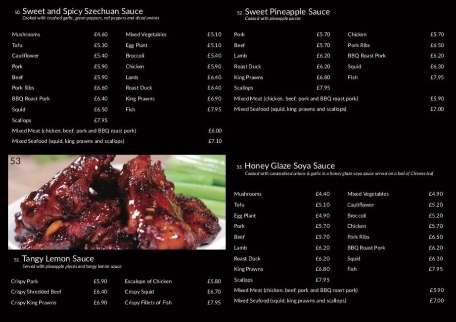 Menu at Chung's Chinese fast food, Hounslow, 13 New Heston Rd