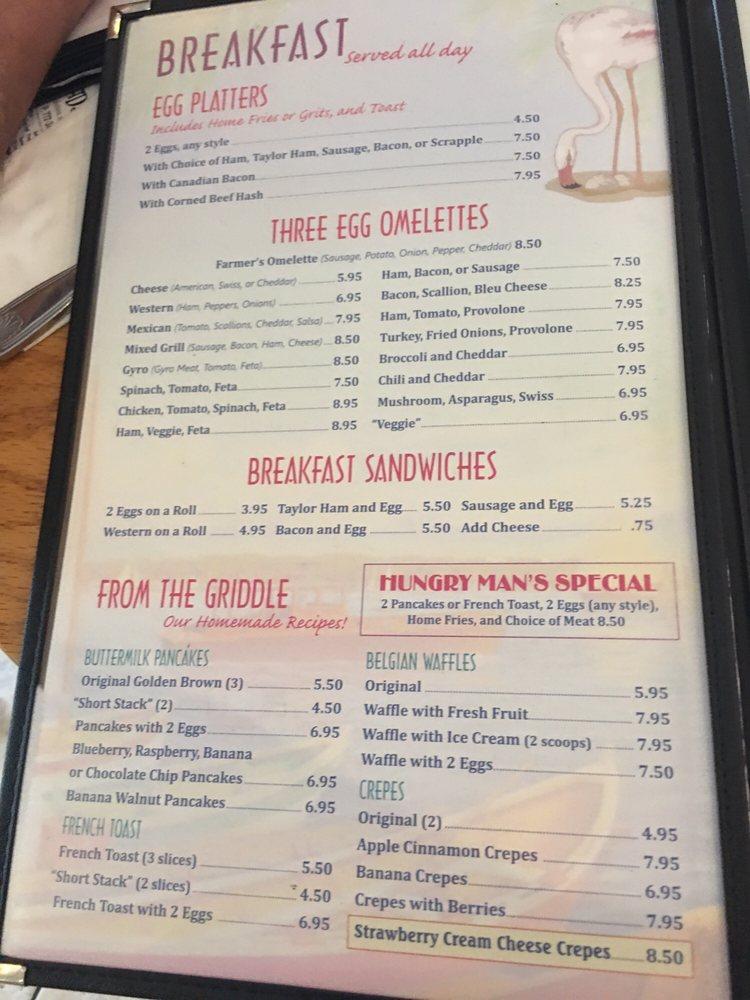 Menu at Key West Diner restaurant, Stuart, NW Federal Hwy