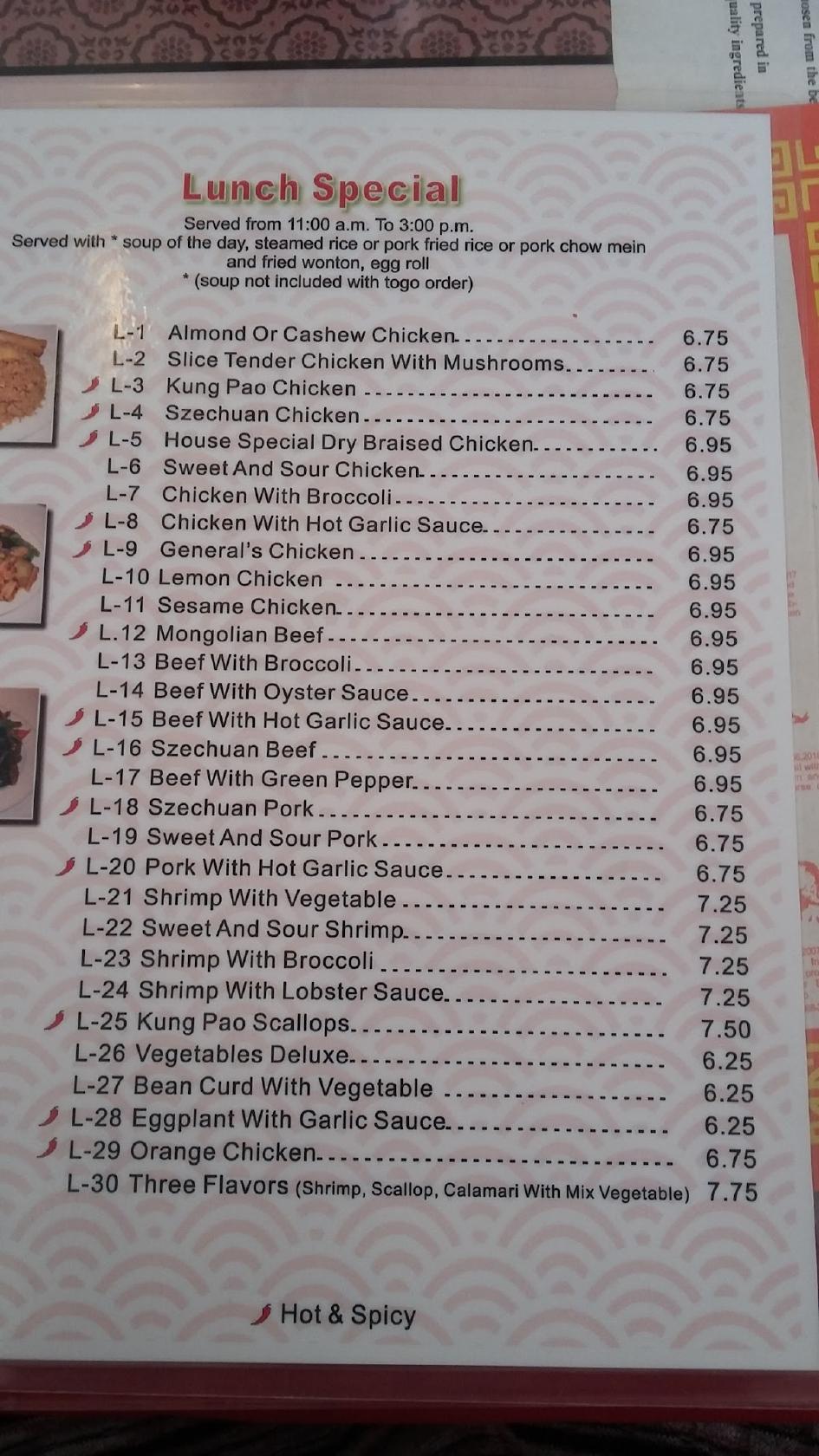Menu at Silver Dragon Restaurant, Fair Oaks, Madison Ave