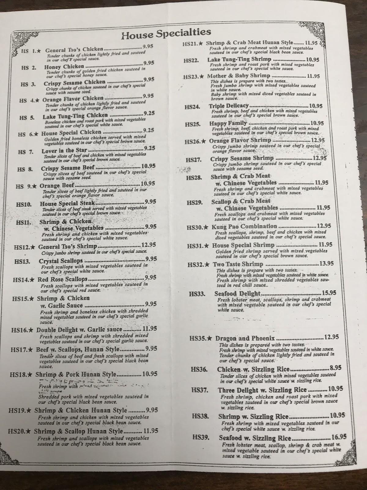 Menu at Ho Ho Food Mart, New Castle