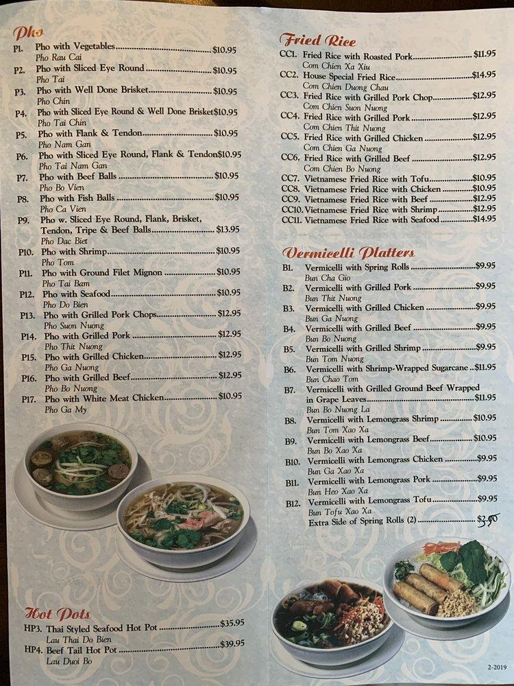 Carta de Pho Now Restaurant, Downingtown