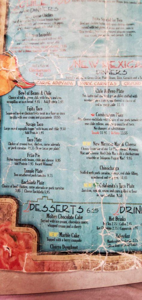 Menu at The Chile Pod restaurant, Farmington