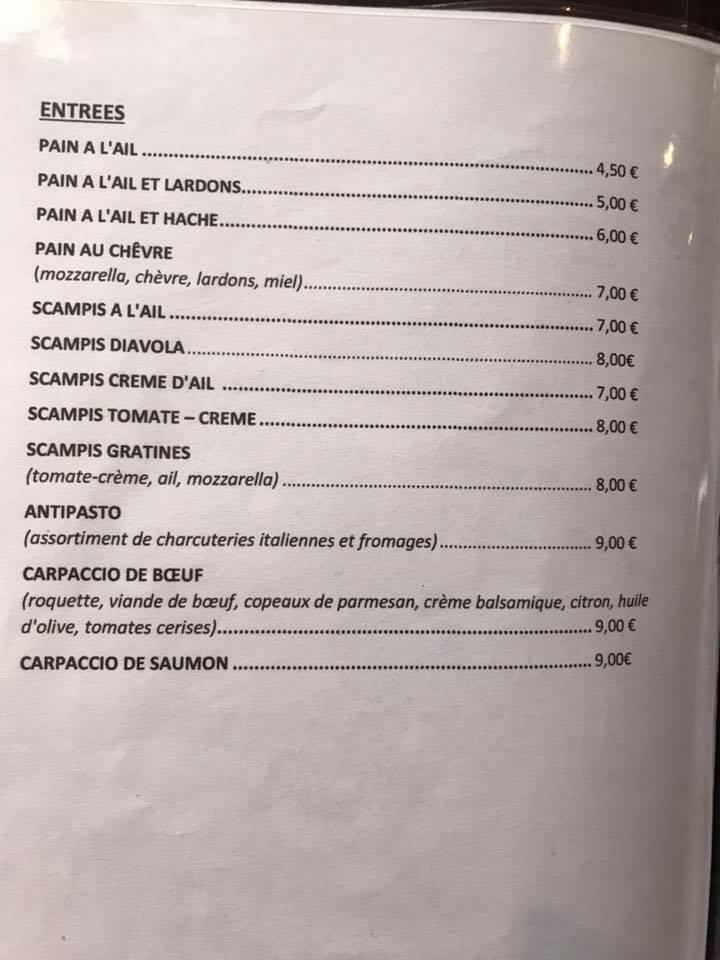 Menu au Sapore Italiano, Andenne