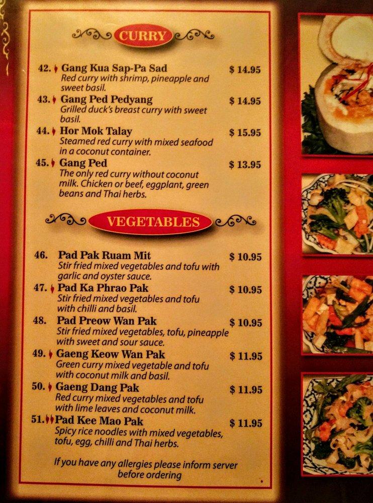 Menu at Thum's Kitchen restaurant, Cornwall