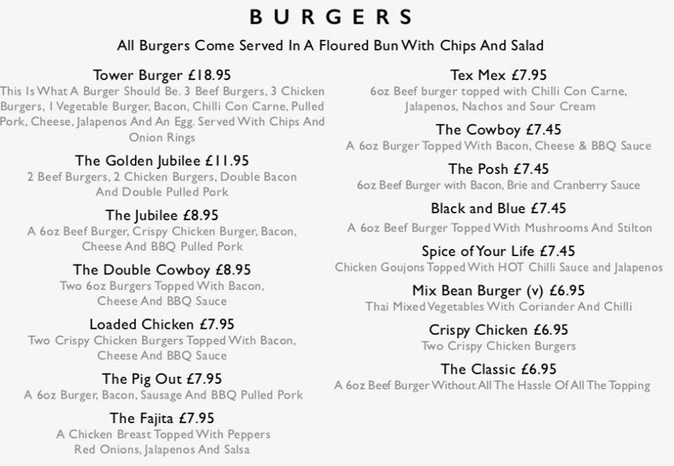 Menu at Jubilee Inn pub & bar, Studley
