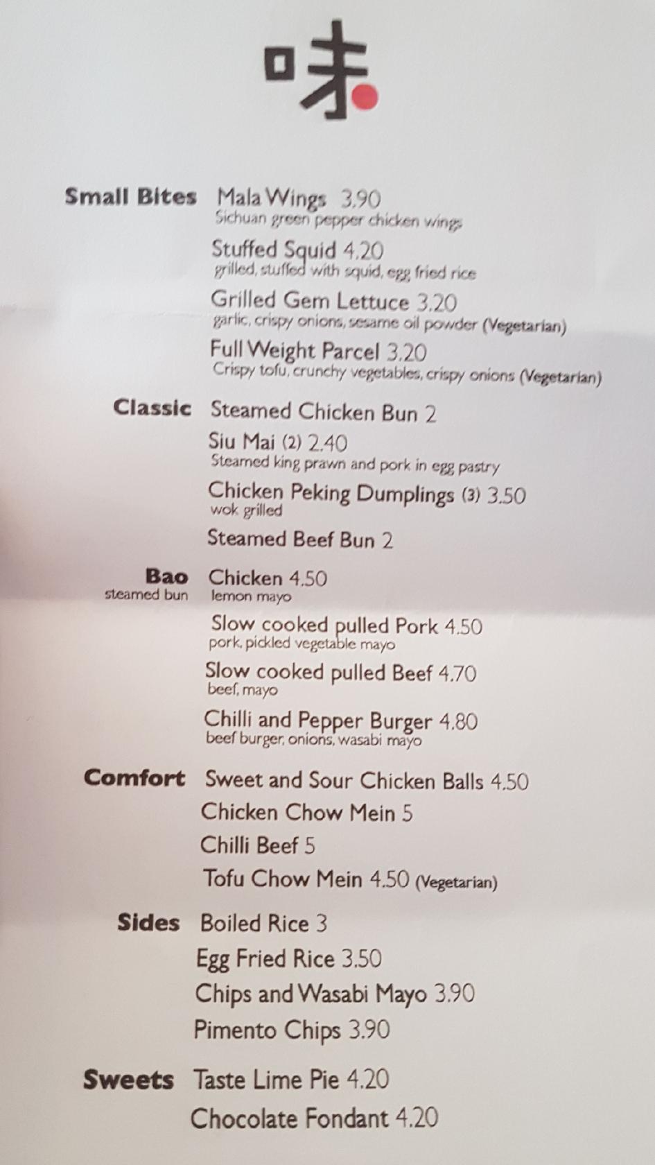 Menu at Taste Social restaurant, Market Harborough