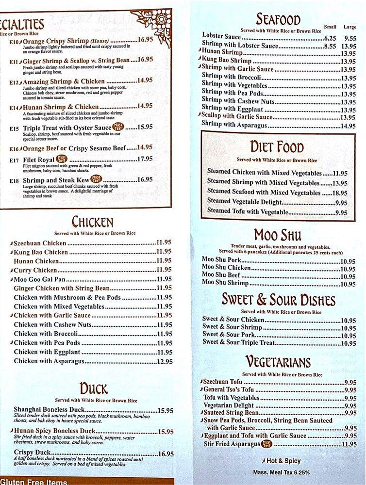 Menu at Gold Bowl restaurant, Fitchburg