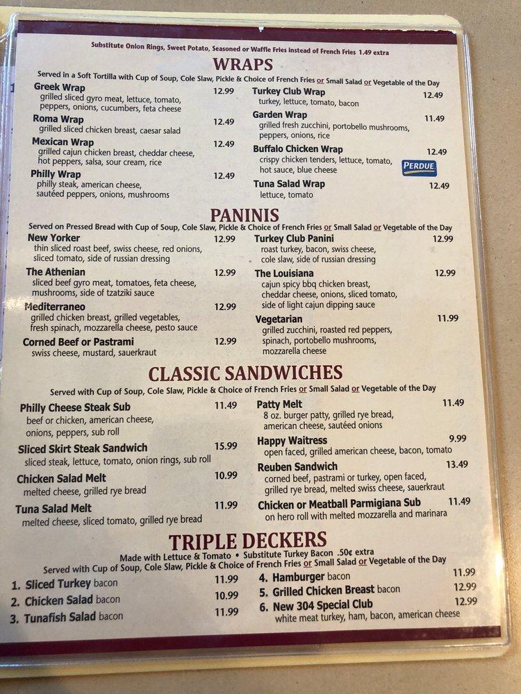 Menu at New City Diner pub & bar, Nanuet