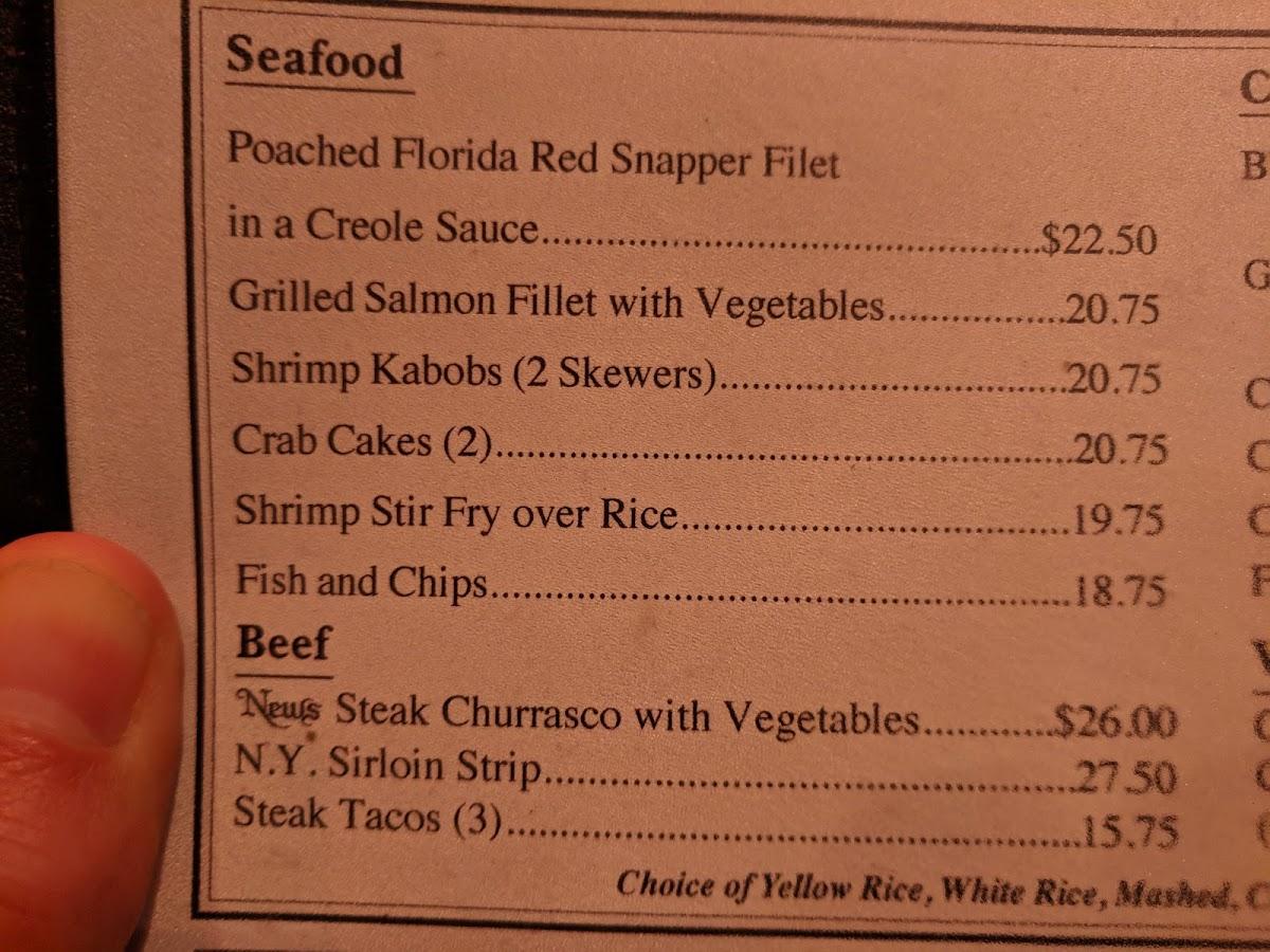 Menu at News Cafe, Miami Beach, 800 Ocean Dr