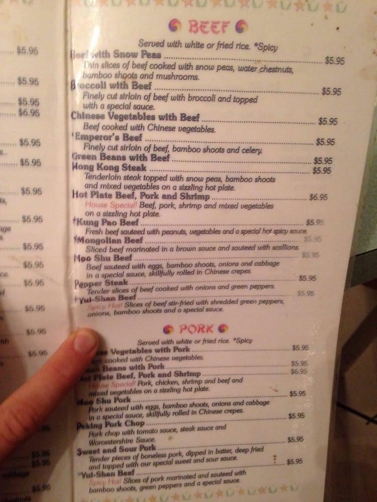 Menu at Diamond Chinese Restaurant, Phoenix