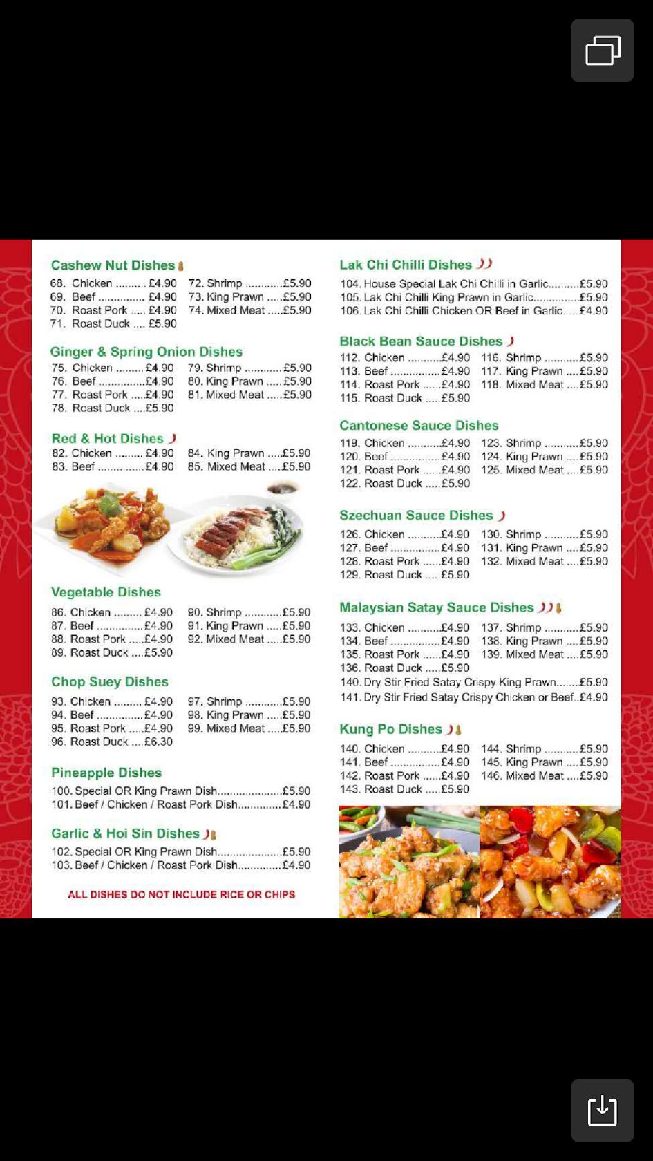 Menu at Happy House Fish&chips Chinese Takeaway restaurant, Manchester