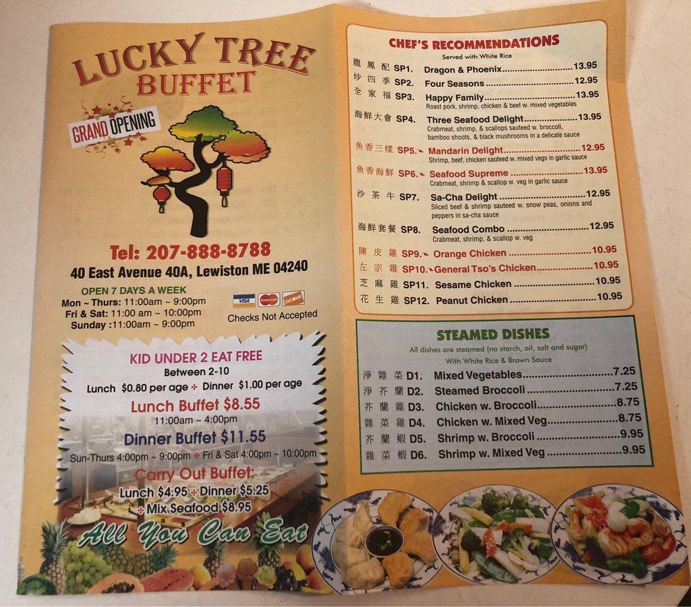 Menu at Lucky Tree Restaurant, Lewiston, 40 East Ave