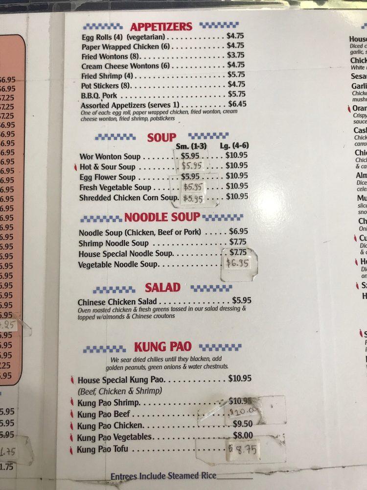 Menu at Quick Wok restaurant, San Diego, Rancho Carmel Dr UNIT 104