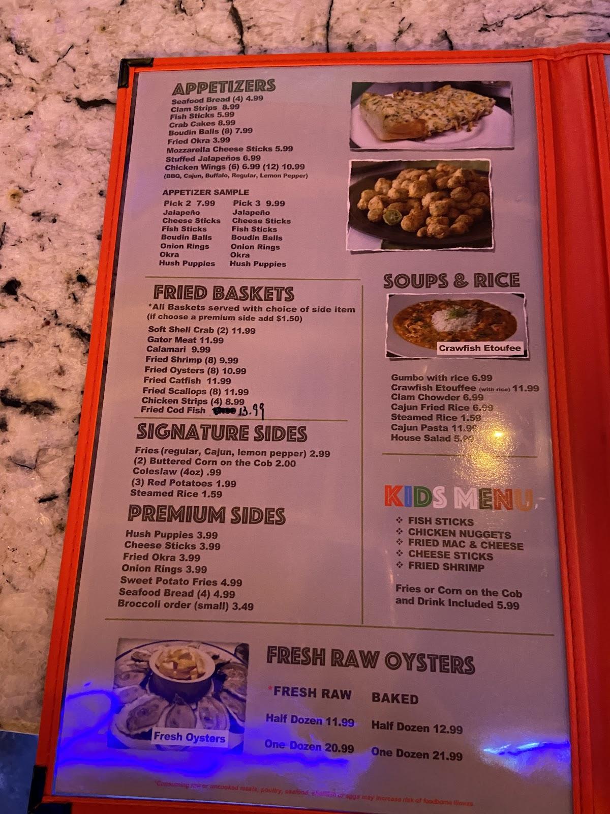 Menu at Storming Crab Mckinney pub & bar, McKinney