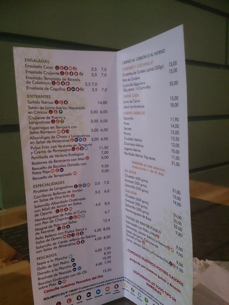 Carta de El Laurel Gastrobar, Ubrique