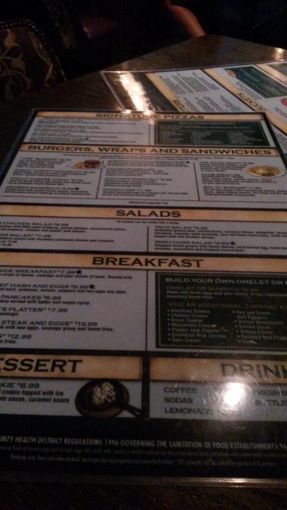 Menu at Sean Patrick's pub & bar, North Las Vegas, W Ann Rd