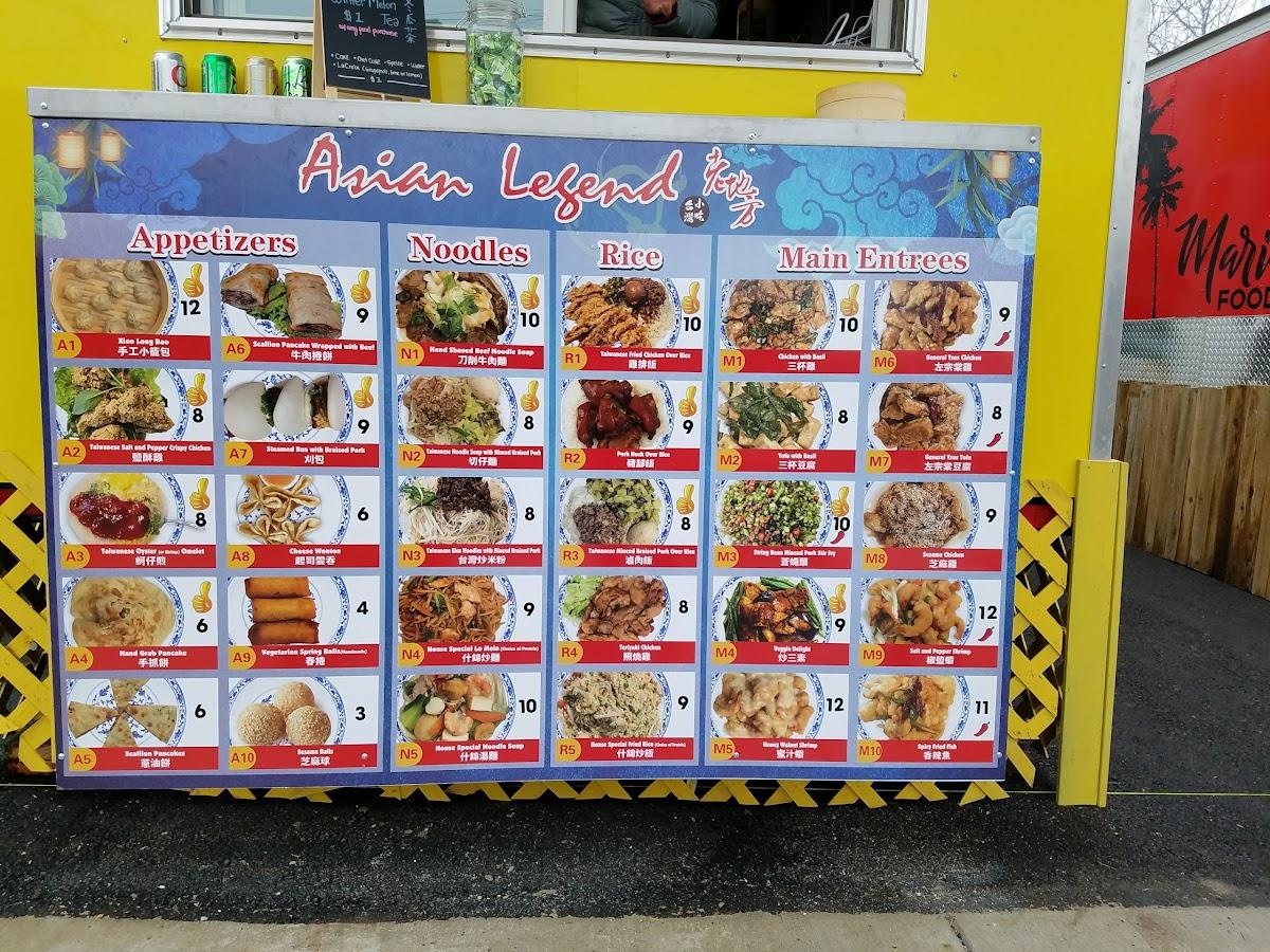 Menu at BGs Food Cartel restaurant, Beaverton