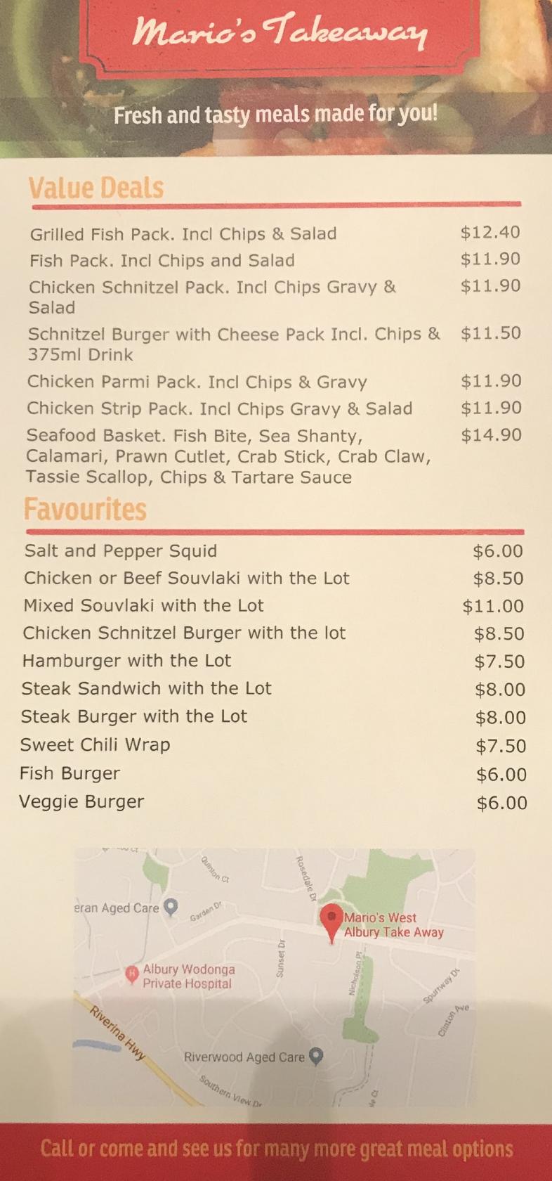 Menu at Octane Cafe West Albury, West Albury