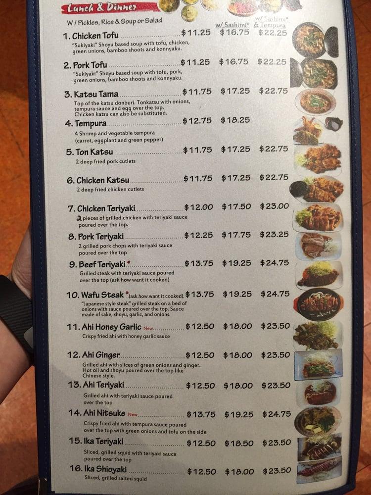 Menu at Saito and Pho Restaurant, Ewa Beach