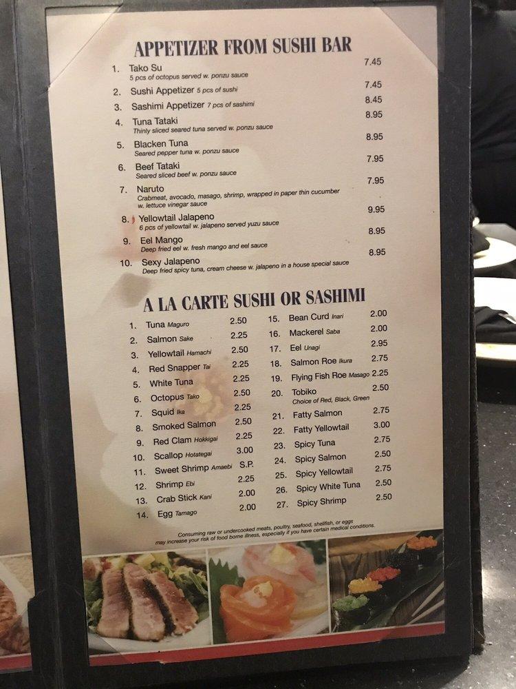 Menu at Tokyo - Hibachi & Sushi restaurant, Medina