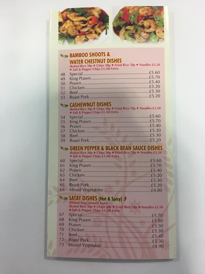 Menu at Canton Kitchen fast food, Bridlington