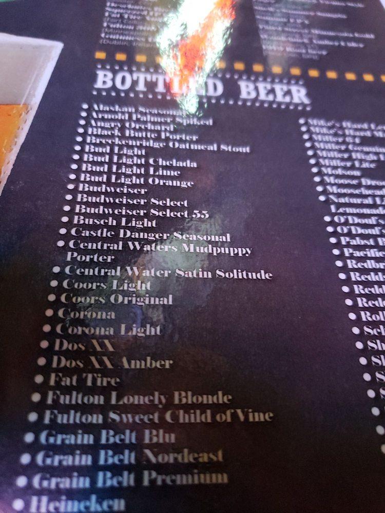 Menu at Sawmill Saloon & Restaurant, Virginia