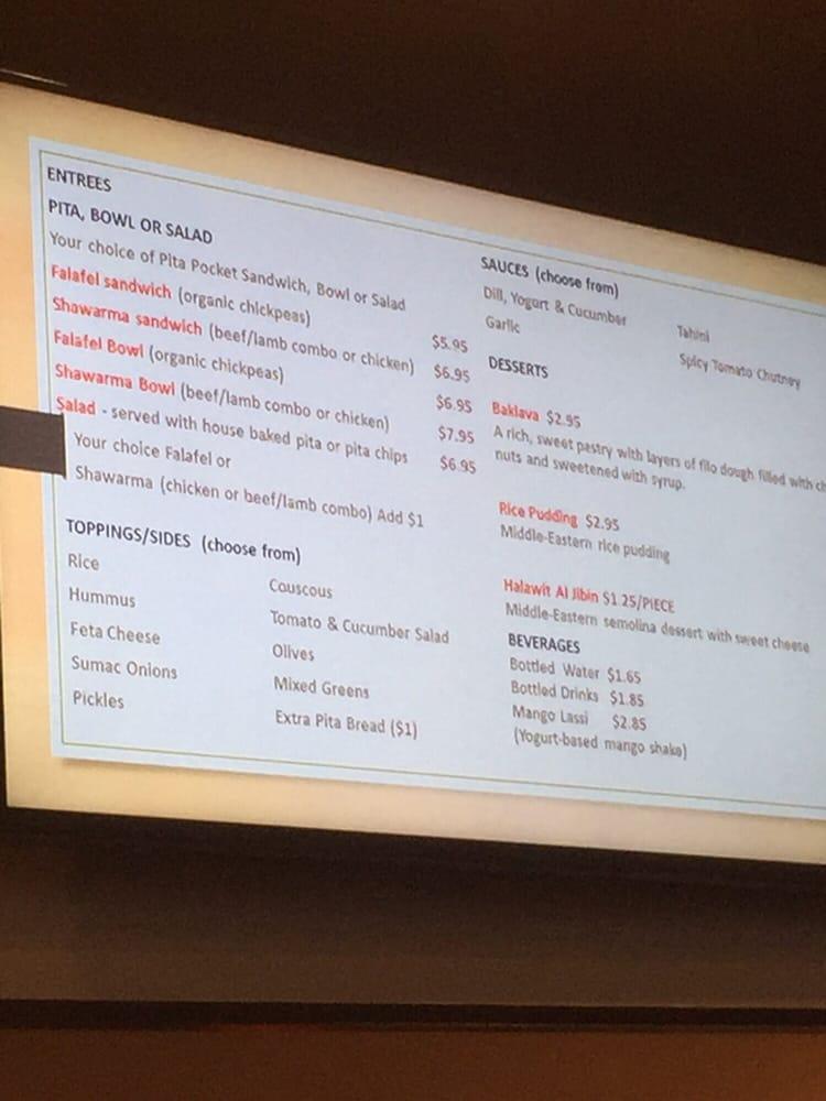 Menu at Shawarma Guys desserts, Alexandria, Manchester Blvd C
