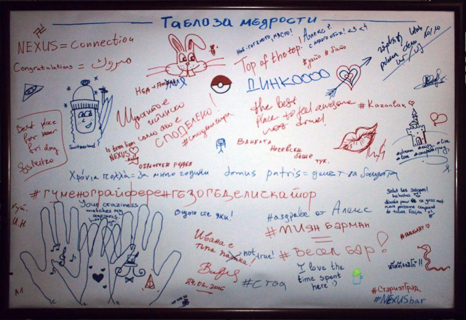 Menu at Nexus Cafe & Bar, Veliko Tarnovo