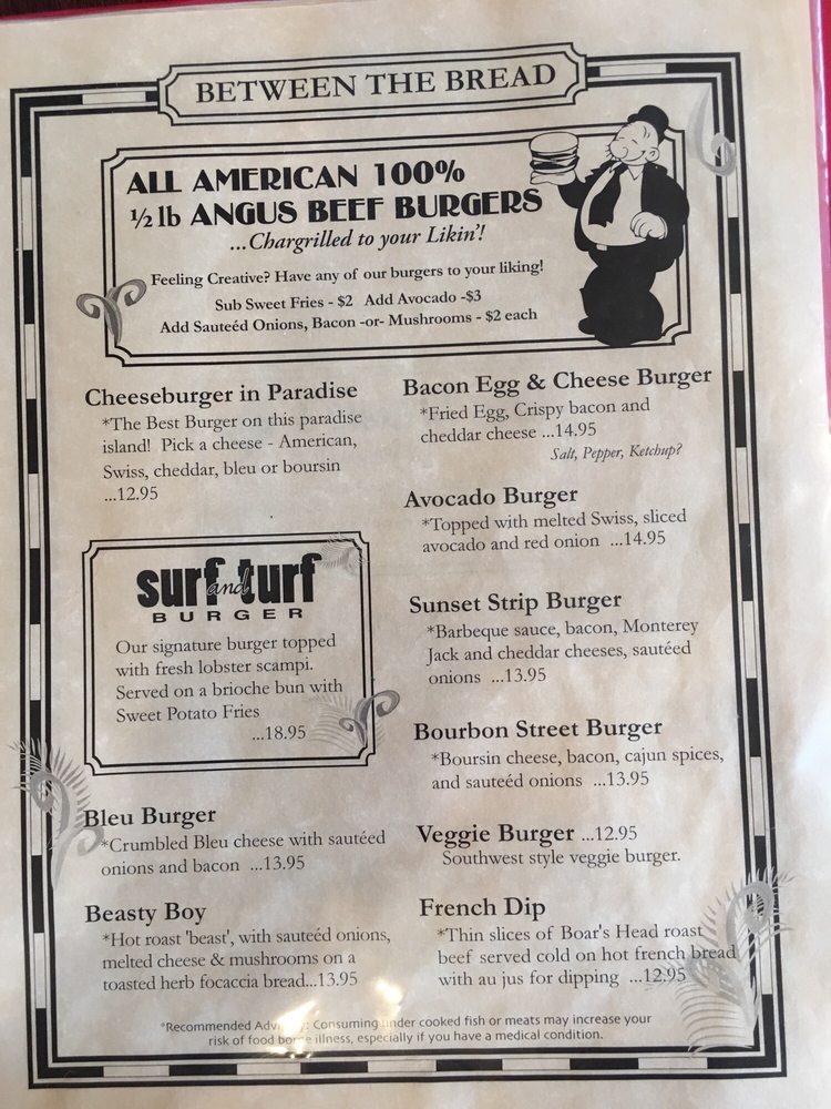 Menu at The Red Parrot Restaurant, Newport