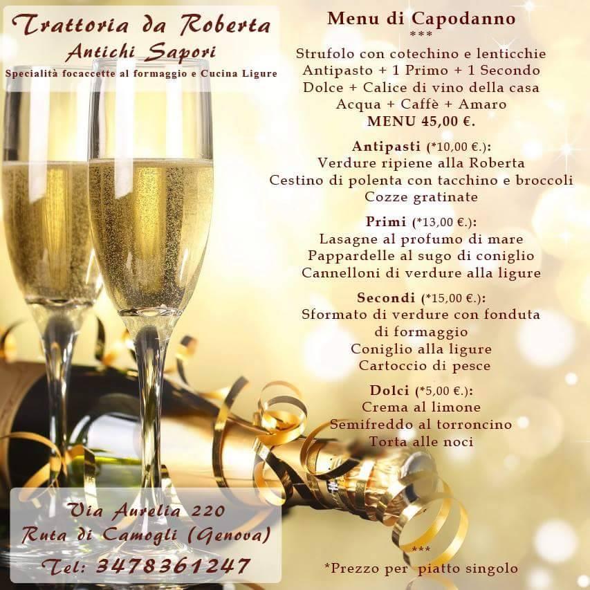 Menu at Trattoria "da Roberta Antichi sapori" restaurant, Ruta