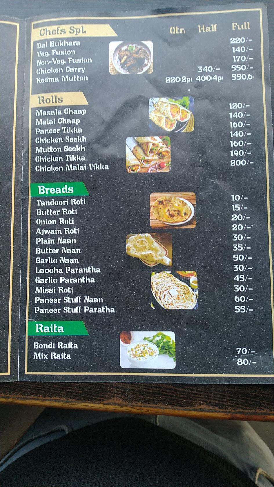 Menu at Indian kitchen, Sonipat