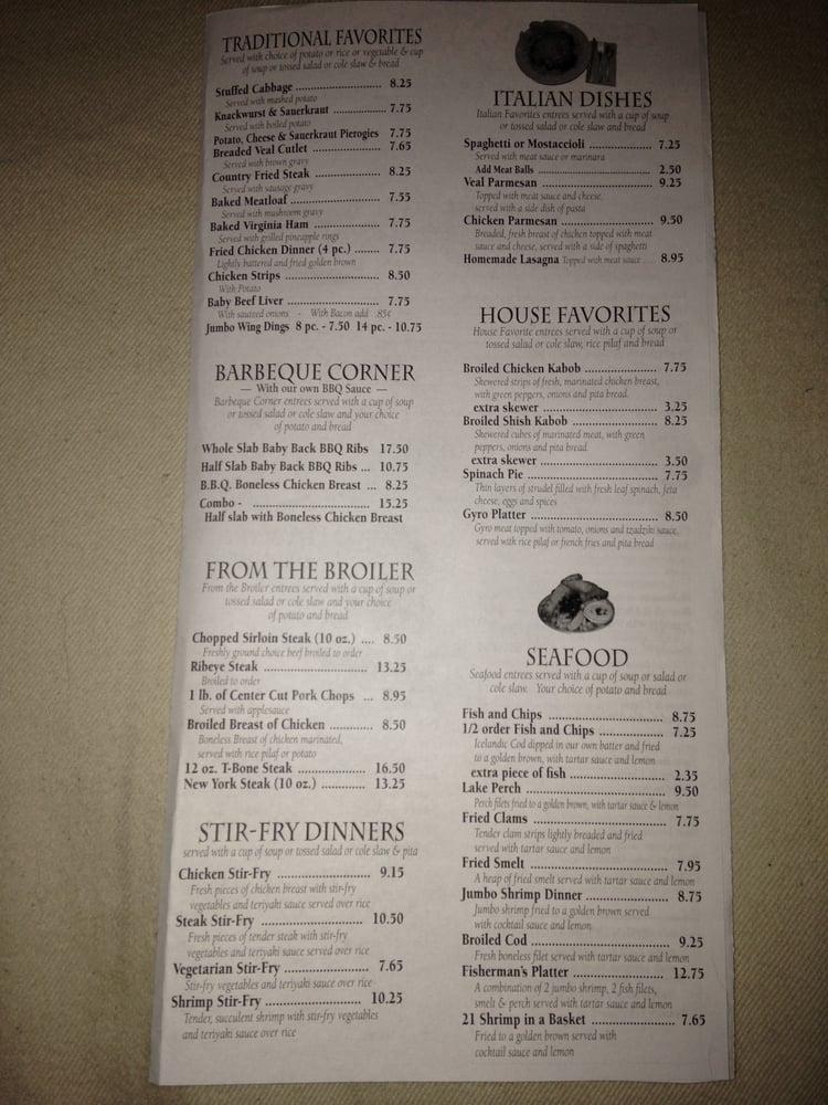 Menu at Village Grill of Farmington Hills restaurant, Farmington Hills ...