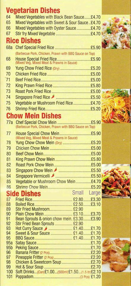 Menu at The Chinese Oakdale Fish &chips and Chinese takeaway pub & bar ...