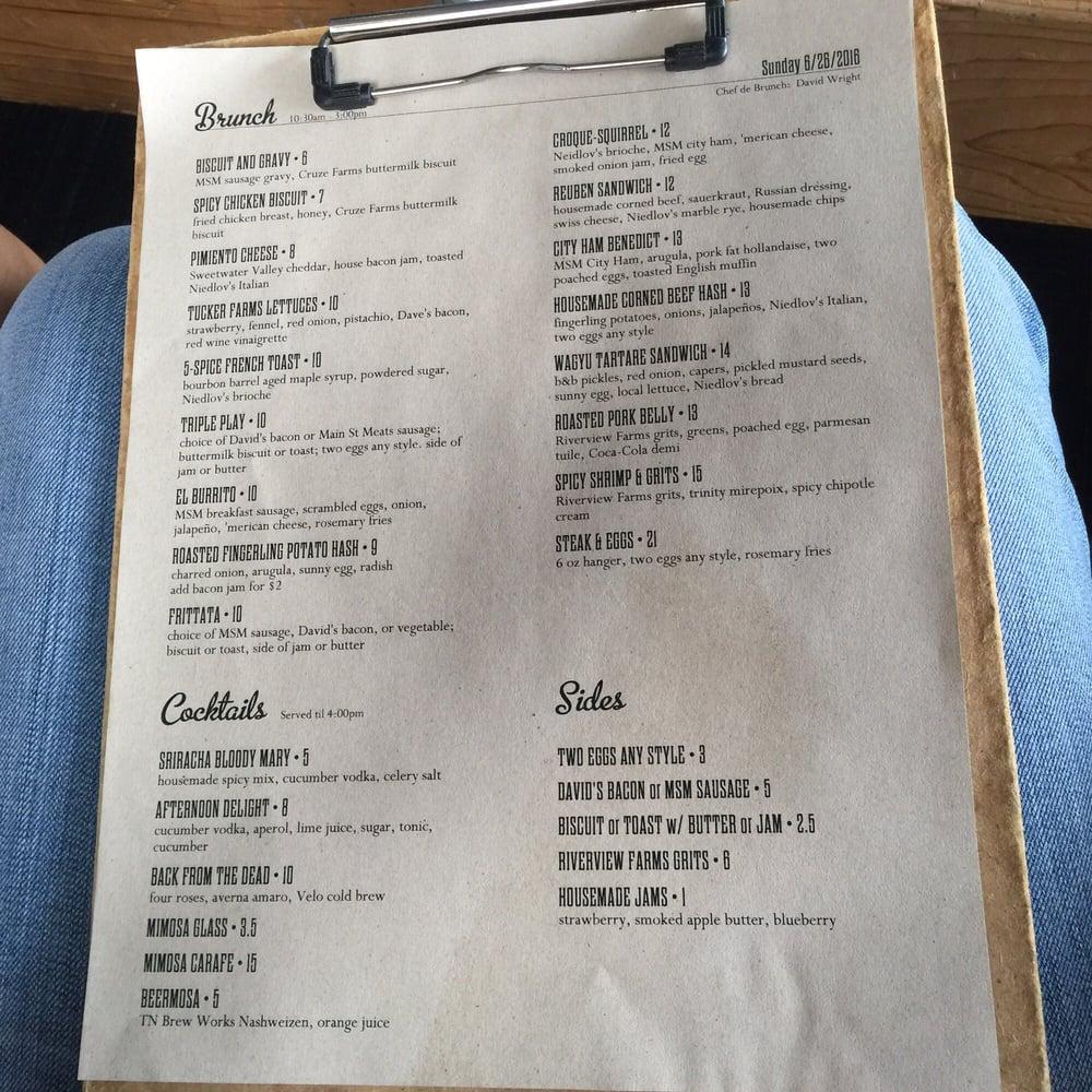 Menu at Flying Squirrel pub & bar, Chattanooga