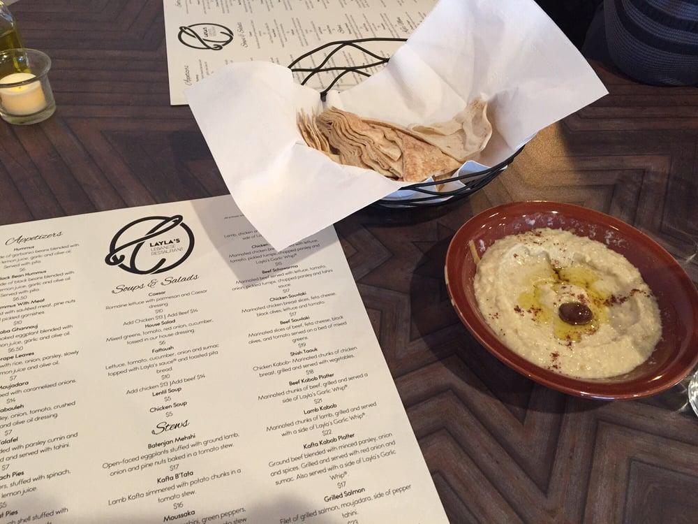 Menu at Layla's Lebanese Restaurant, Lake Ridge, Old Bridge Rd