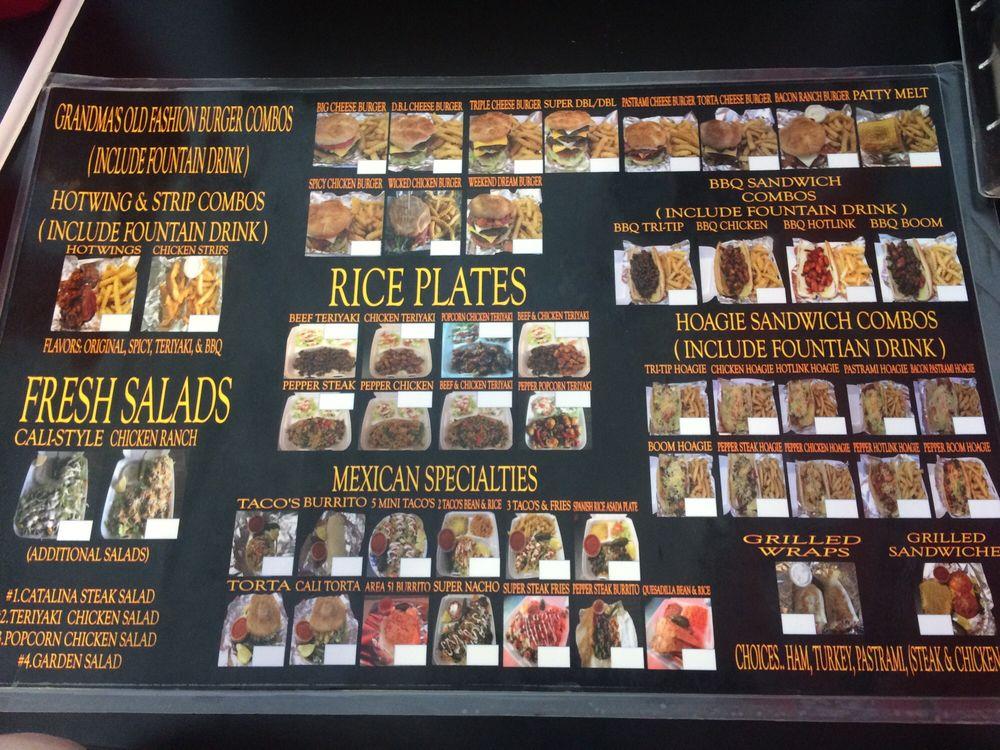 Menu at Weekend Dreams Burgers & Grill BBQ, Fresno