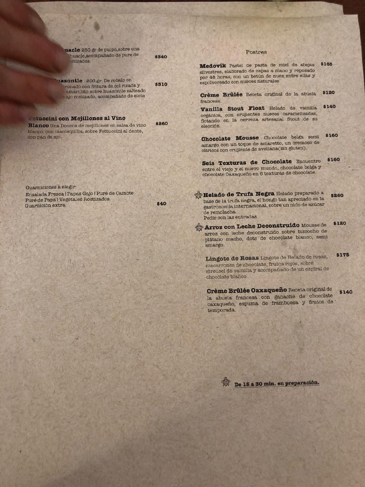 Carta de Bruna Restaurante, Guadalajara, Calle Lerdo de Tejada 2418 ...