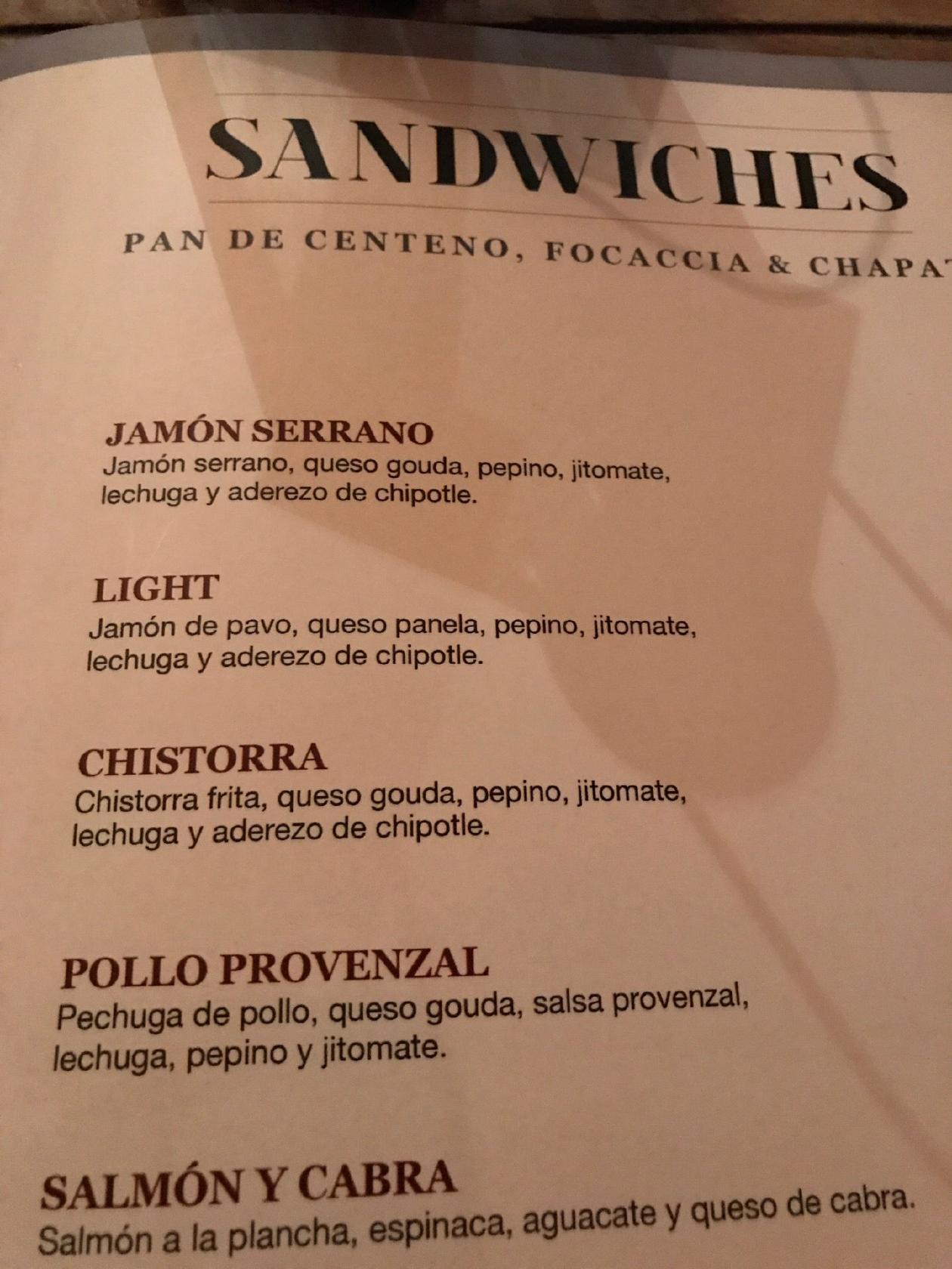 Menu at Café Bar 500 Noches Celaya, Celaya