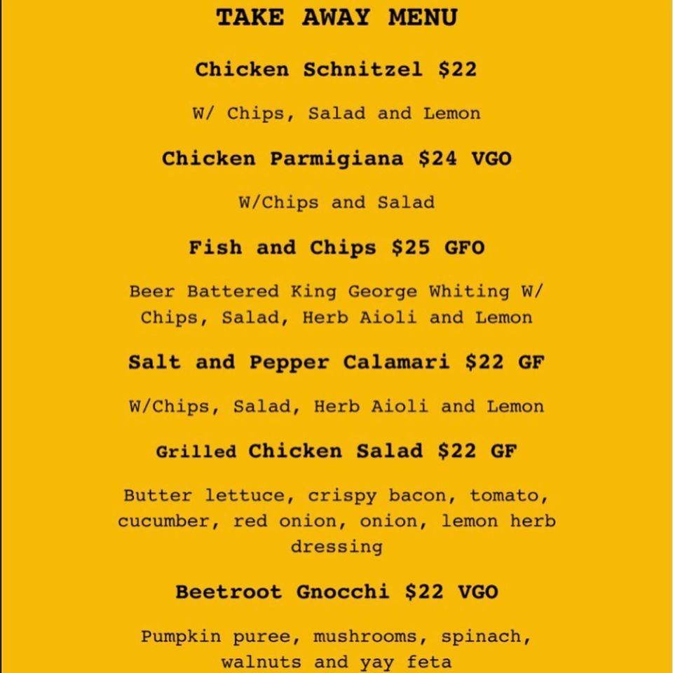 Carta del restaurante Gold Diggers Arms, Newtown