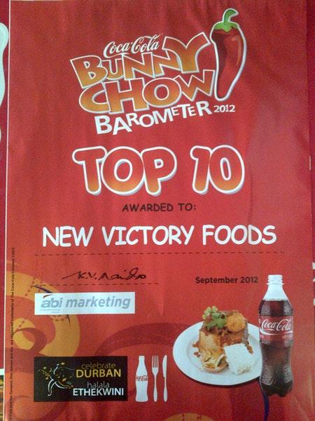 New Victory Foods, Durban - Restaurant menu, prices and reviews