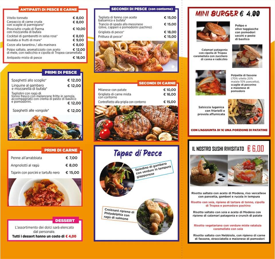 Menu at Da Mario restaurant, Guarene