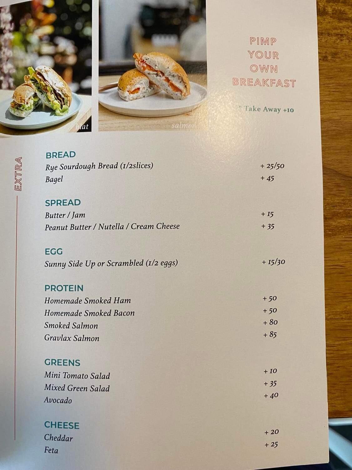 Menu at Goodneighbor Cafe, Chiang Mai