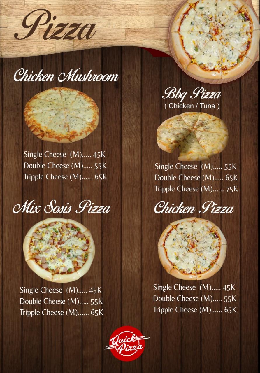 Menu at Quick Pizza Delivery cafe, Buleleng