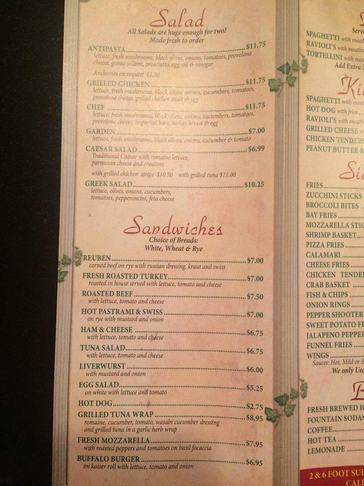 Menu at Al Casapulla's Subs & Steaks pizzeria, Millville