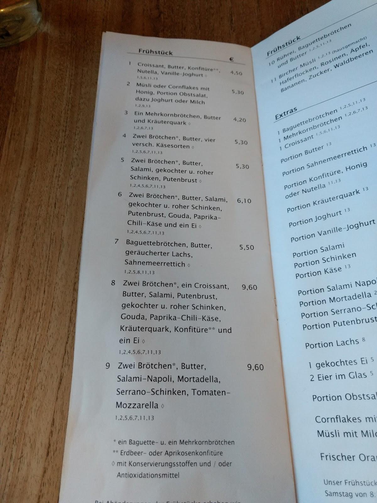 Speisekarte von Novum Café-Bar, Friedberg (Hessen)